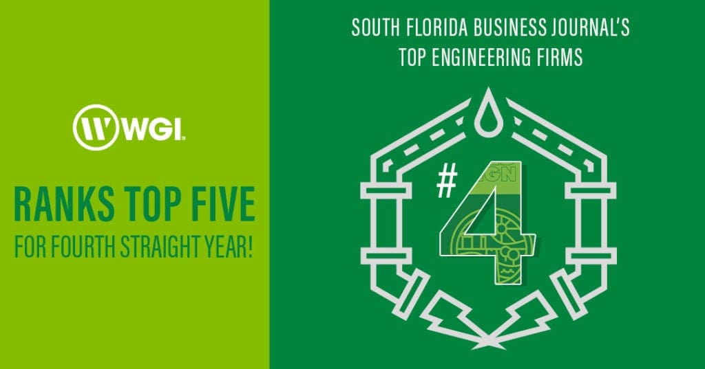 SFBJ Top Engineering Firm - Best Engineering Firms South Florida - WGI