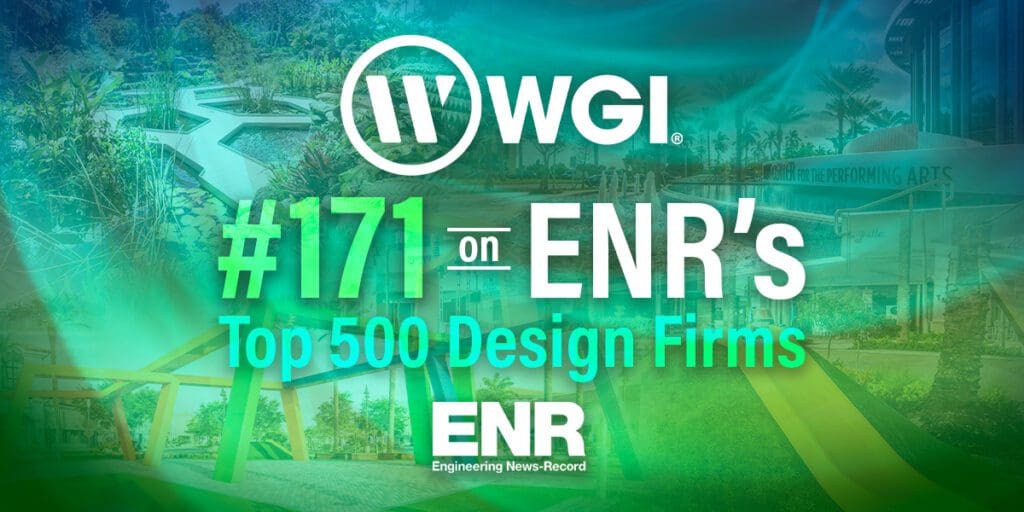 2023 ENR Top 500 Design Firms List: WGI Ranks #171 - WGI