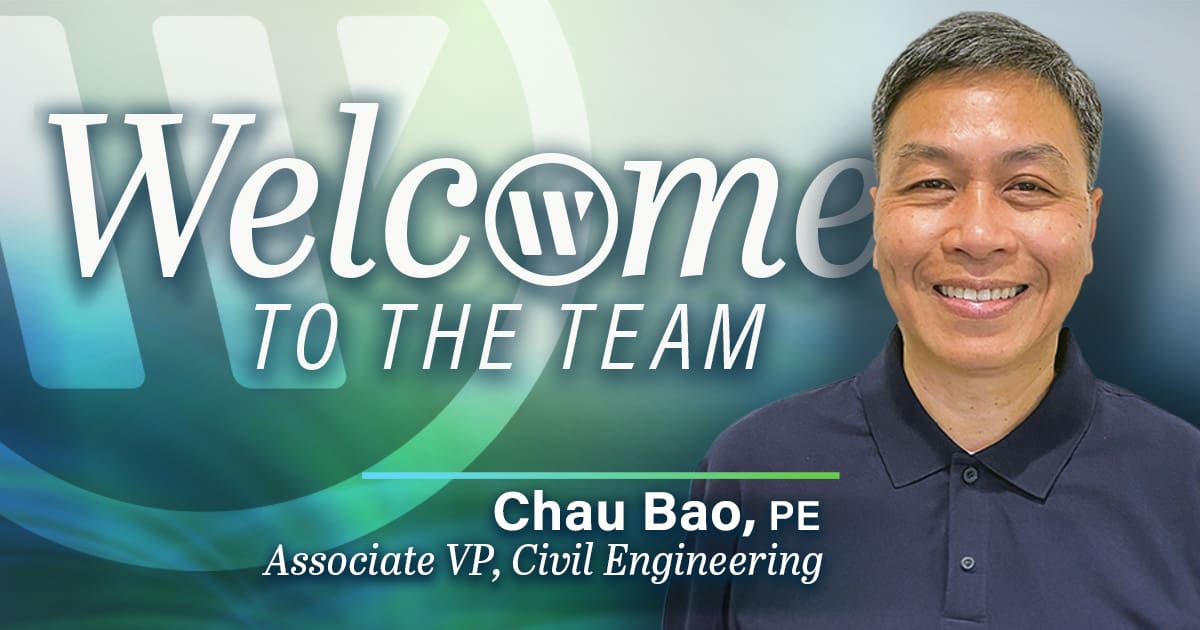 WGI Welcomes Chau Bao as Associate VP, Civil Engineering - WGI