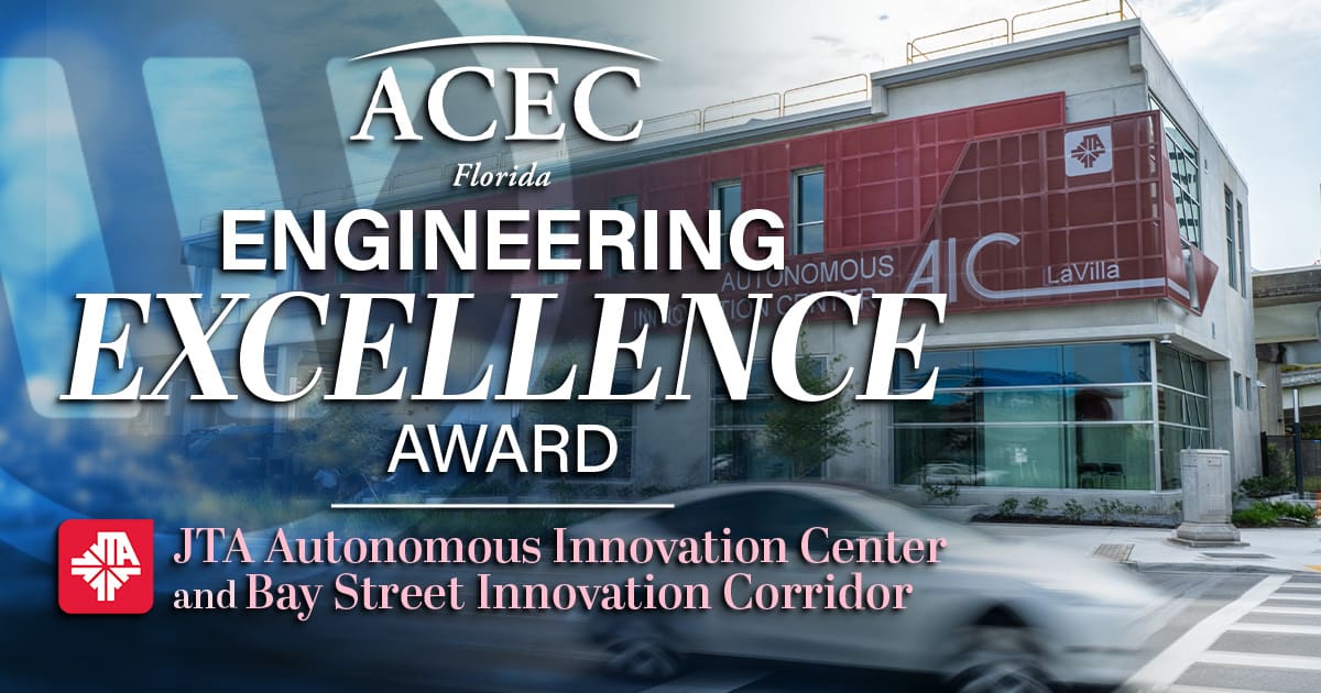 WGI Wins 2026 ACEC-FL Engineering Excellence Award: JTA Autonomous ...
